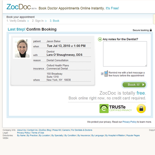 ZocDoc iPhone App - Own - Thrillist Washington DC