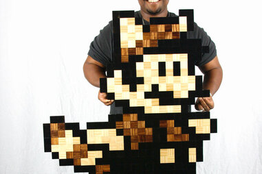 Big wooden video game nostalgia for your wall - Thrillist