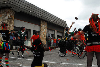 It's football, on unicycles - Thrillist