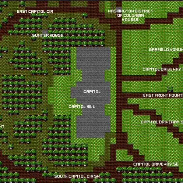 8-bit DC Map - Thrillist