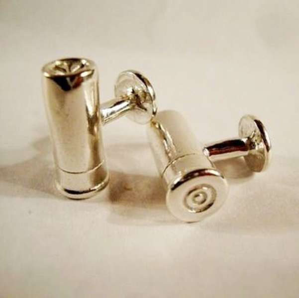 Silver Shotgun Shell Cufflinks - Thrillist