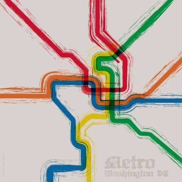 Metro Map Art - Own - Thrillist Washington DC