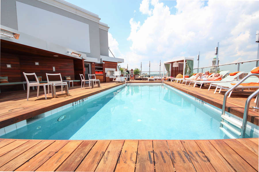 DNV Rooftop Pool Bar - DC Asian restaurant 14 floors above Thomas ...