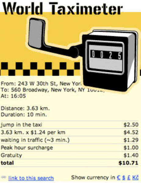 WorldTaxiMeter.com - Travel - Thrillist New York