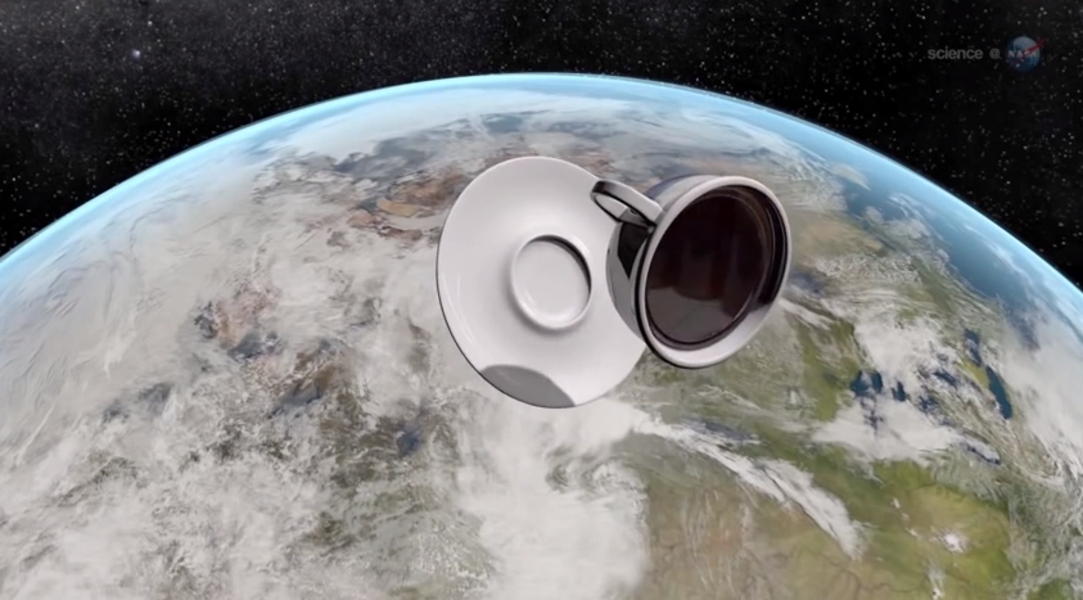 Gawk at NASA's zero gravity coffee cup - Thrillist Nation