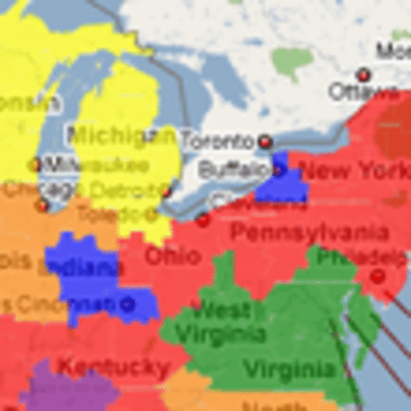 NFL TV Distribution Maps - Thrillist Nation