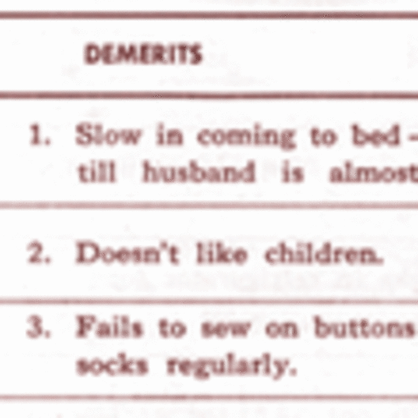 Marital Rating Chart - Thrillist Nation
