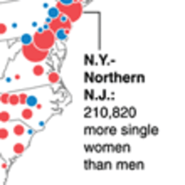 Singles Map - Thrillist Nation