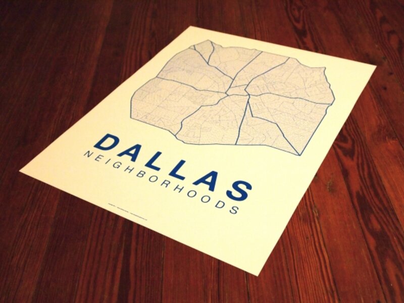 Dallas Typographical Maps - Own - Thrillist Dallas