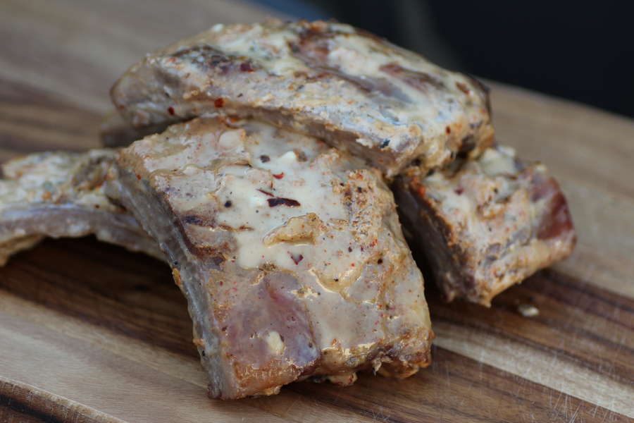 Govind Armstrong's Pork Ribs w/ White BBQ Sauce - Eat - Thrillist Los ...
