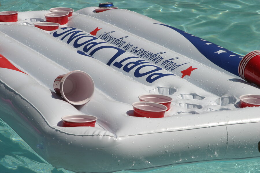 A Full-Size Floating Beer Pong Table - Own - Thrillist Miami
