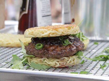 The Ramen Burger has arrived - Thrillist New York
