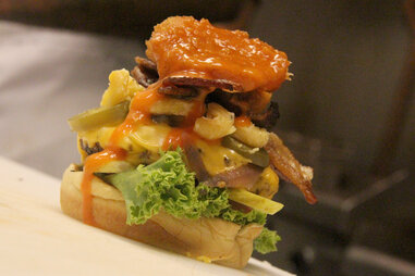 Empire Burger - This crab cake cheeseburger is ridiculously enormous ...