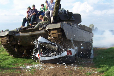 Tank Driving & Car Crush Adventures with Tank Driving UK - Thrillist
