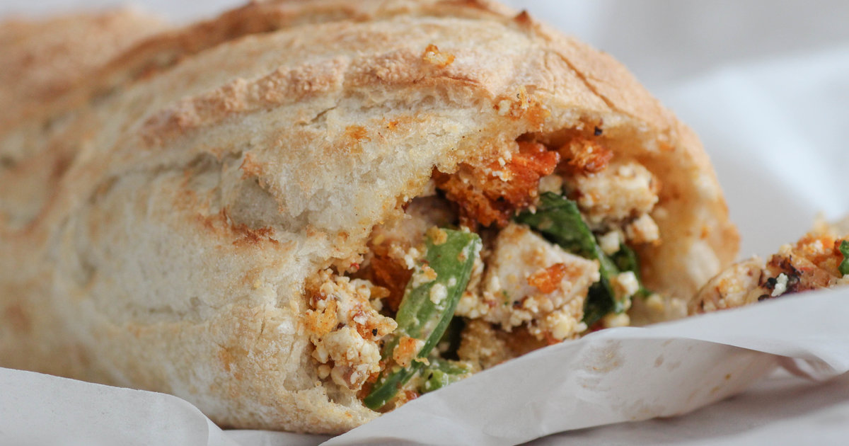 Bread Zeppelin - Introducing Salad Burrito Made with a Hollowed out ...
